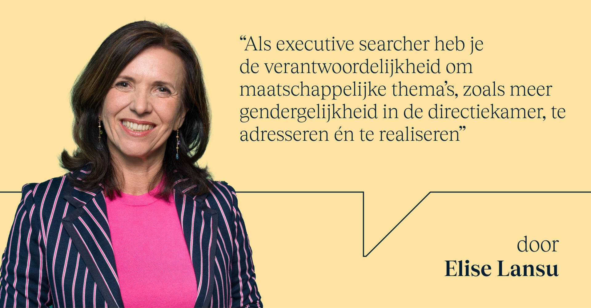 Vrouwelijk leiderschap, voor Elise Lansu een vanzelfsprekendheid