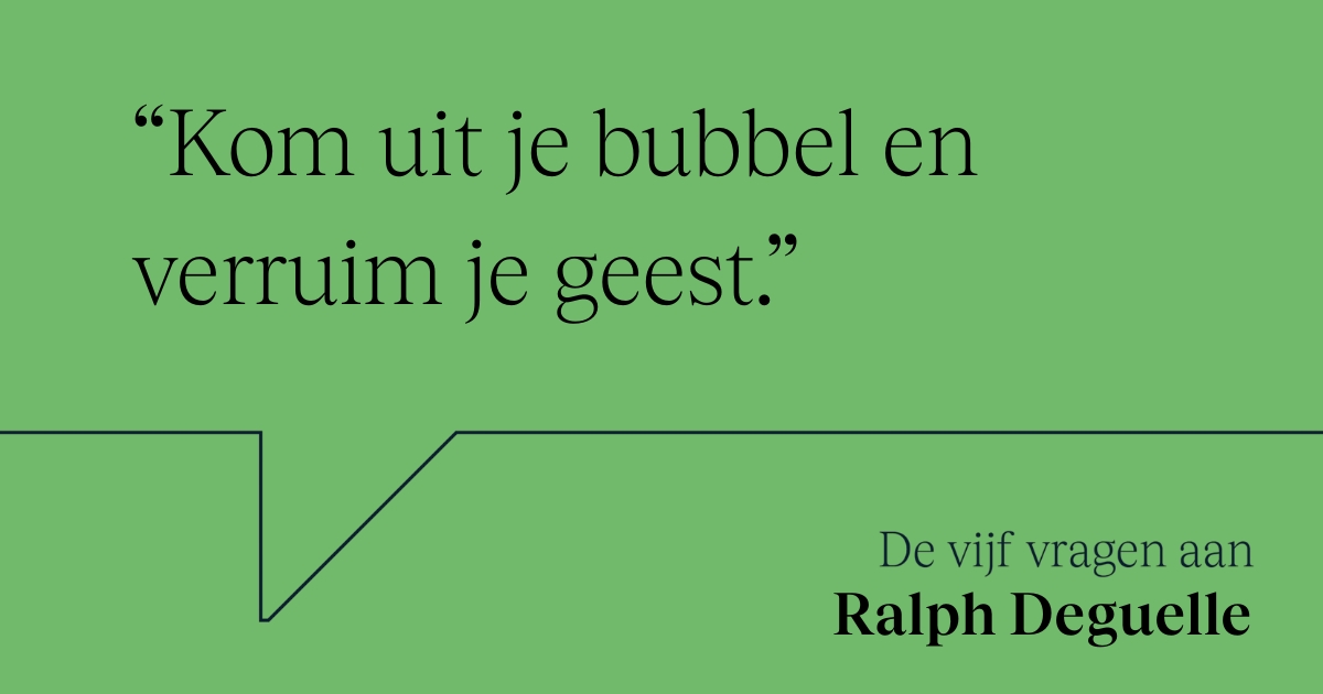 Vijf vragen aan Ralph Deguelle - Delfin